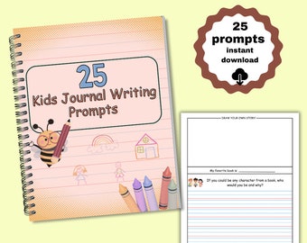 Journal Writing Prompts for Kids Printable - Etsy