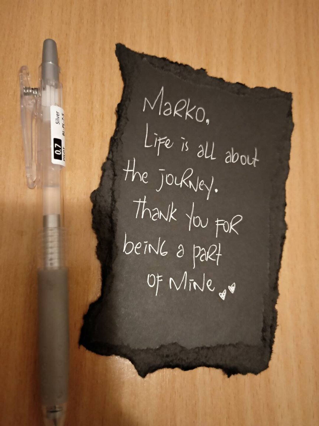 Personalised Rustic Handwritten Note - Etsy