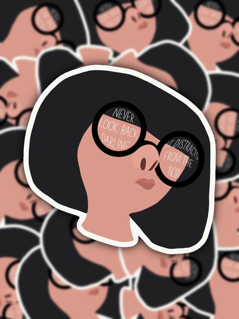 Edna Mode the Incredibles Vinyl Disney Sticker Illustrated Disney ...