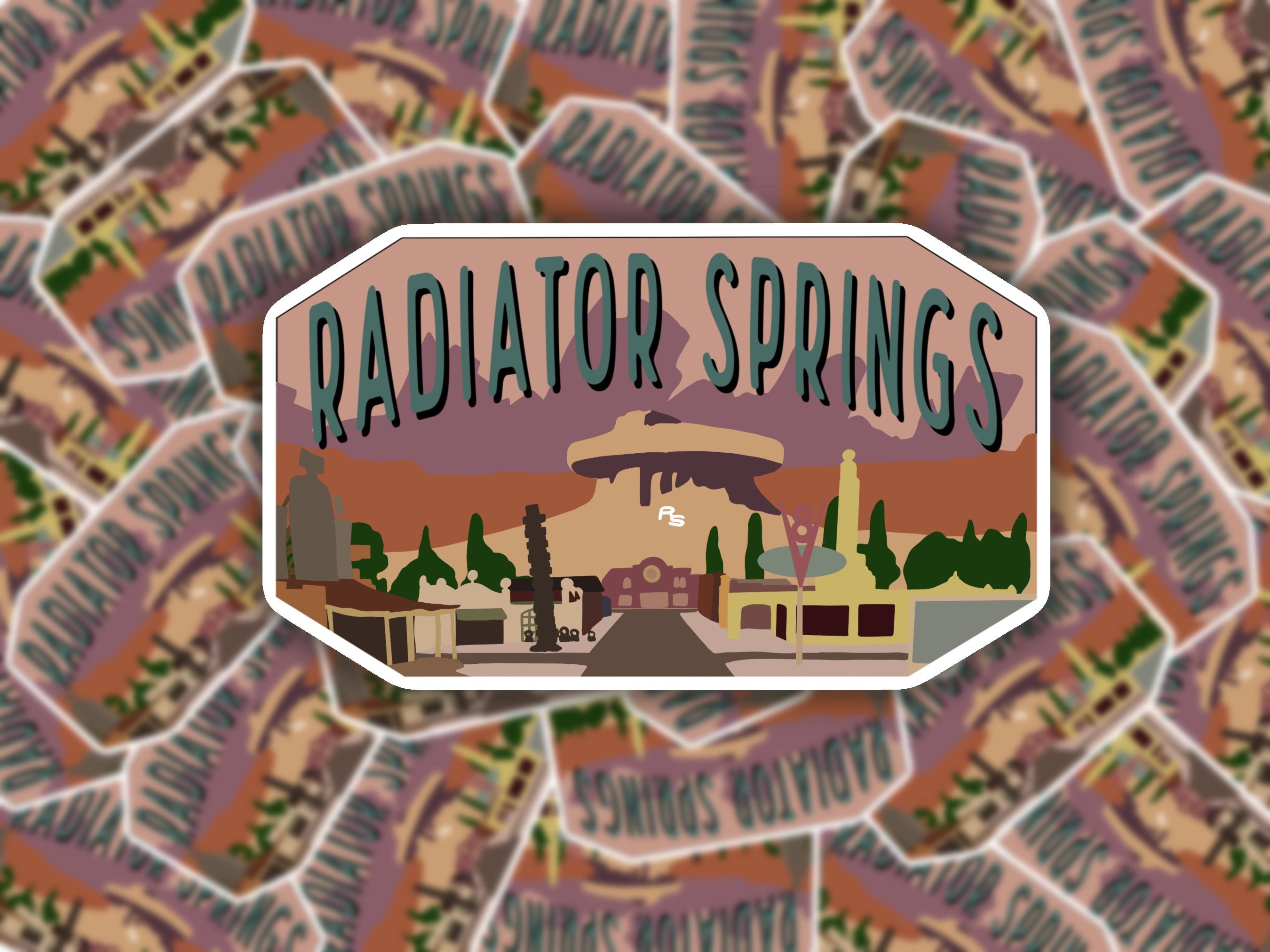 Disney Cars Radiator Springs Map