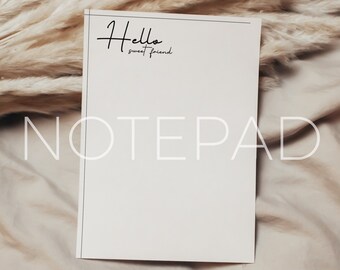 Greetings Notepad - Etsy