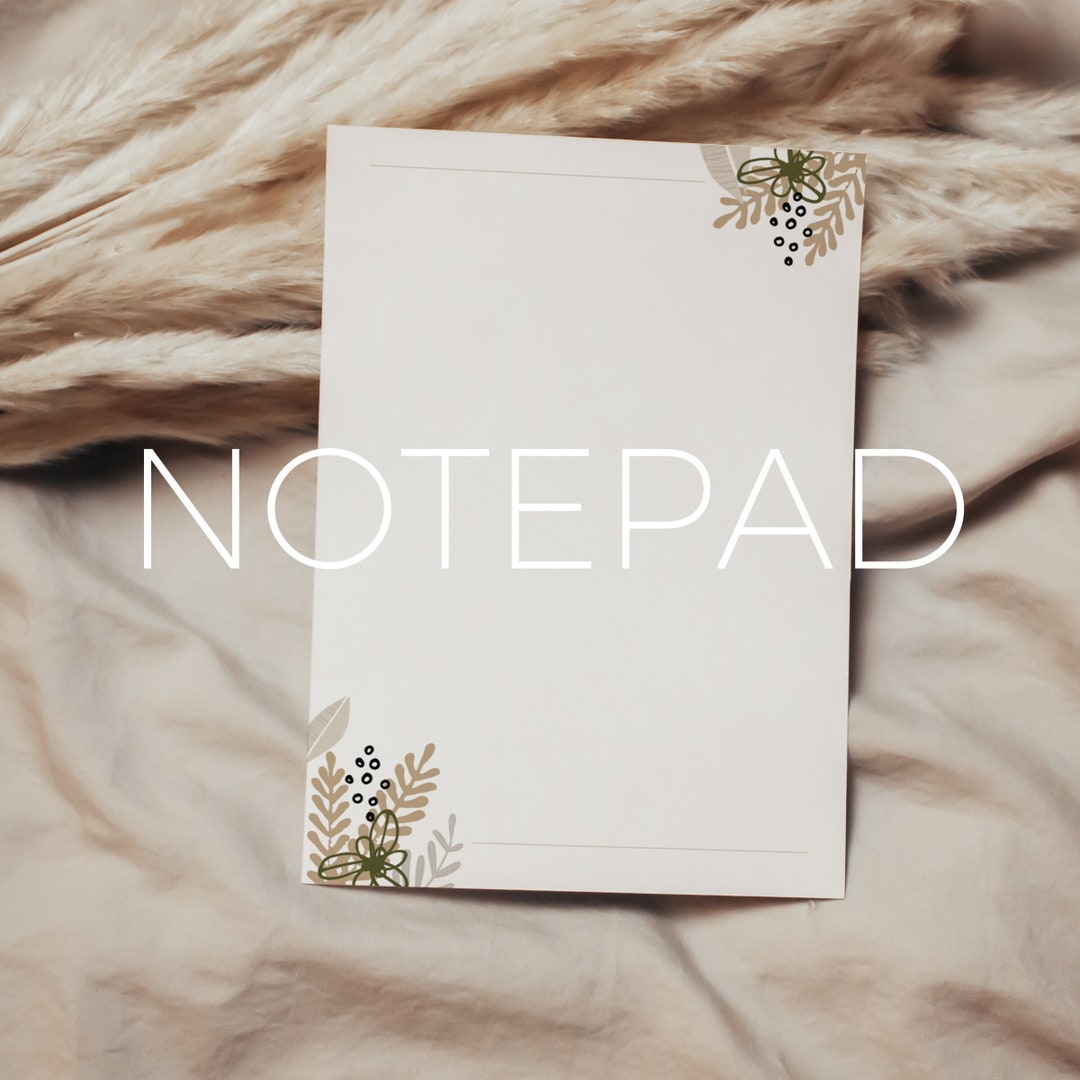 Boho Floral Notepad | Small Notepad | Note Taking | Reminder | Task ...