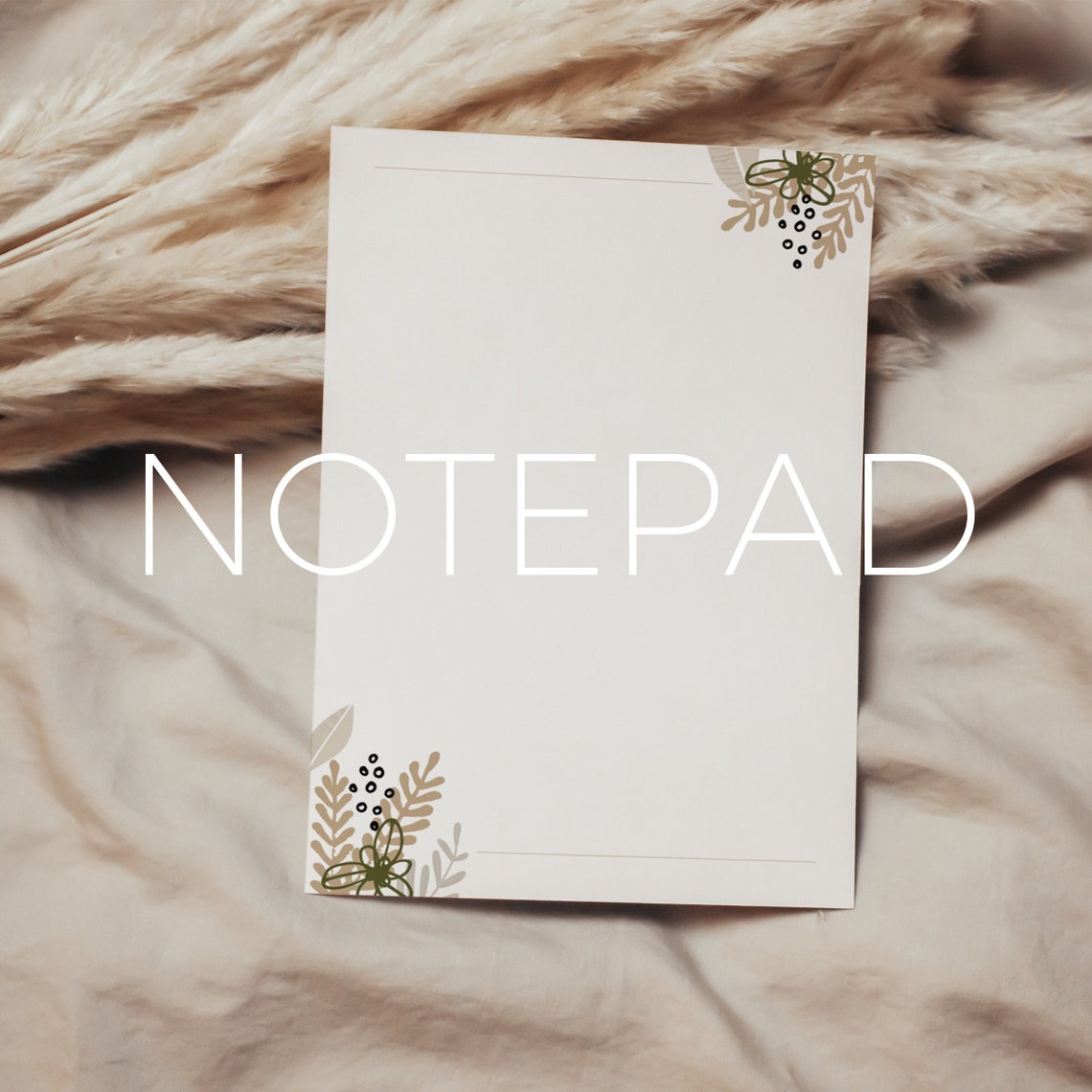 Boho Floral Notepad Small Notepad Note Taking Reminder - Etsy