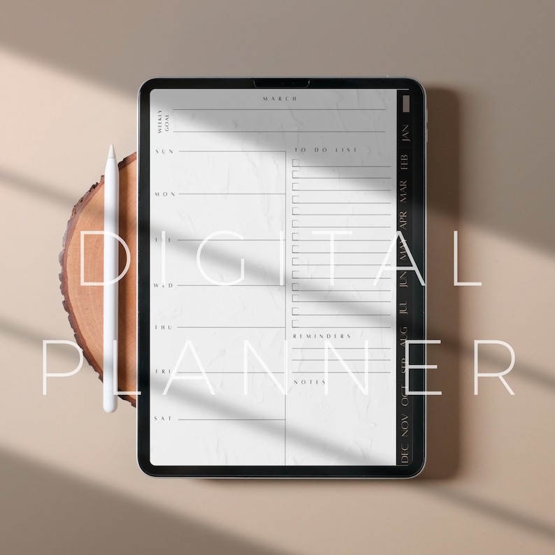 Digital Planner Goodnotes, Undated Digital Planner, Yearly Planner ...
