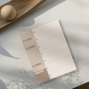 Weekly Notepad | Monochromatic Colors | Cute Weekly Planner Pad ...