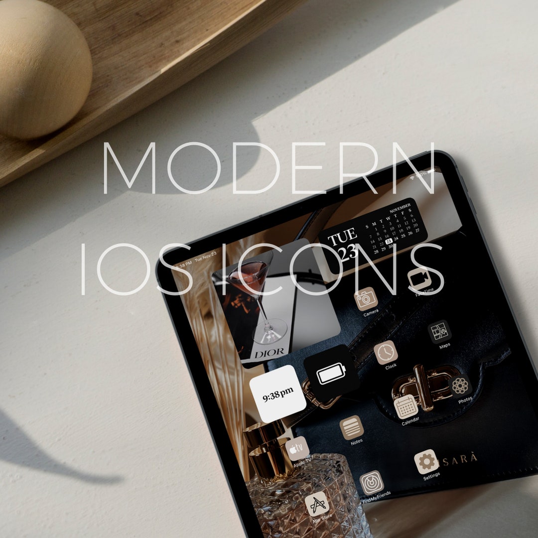 Modern iPad Icons | IOS Icons and Widgets | Neutrals | IOS 14 App ...