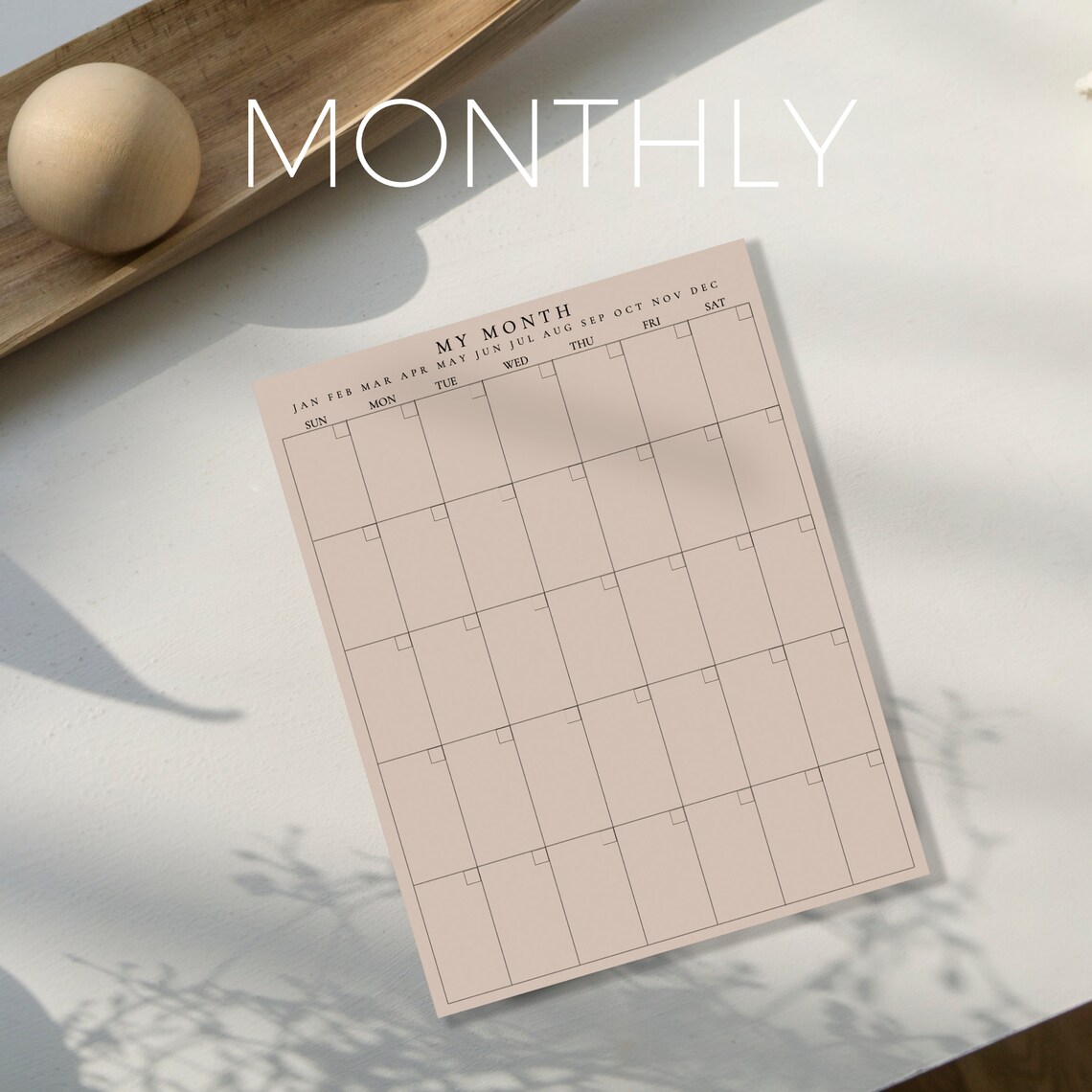 Neutral Daily, Weekly, and Monthly Notepad Planners - Etsy