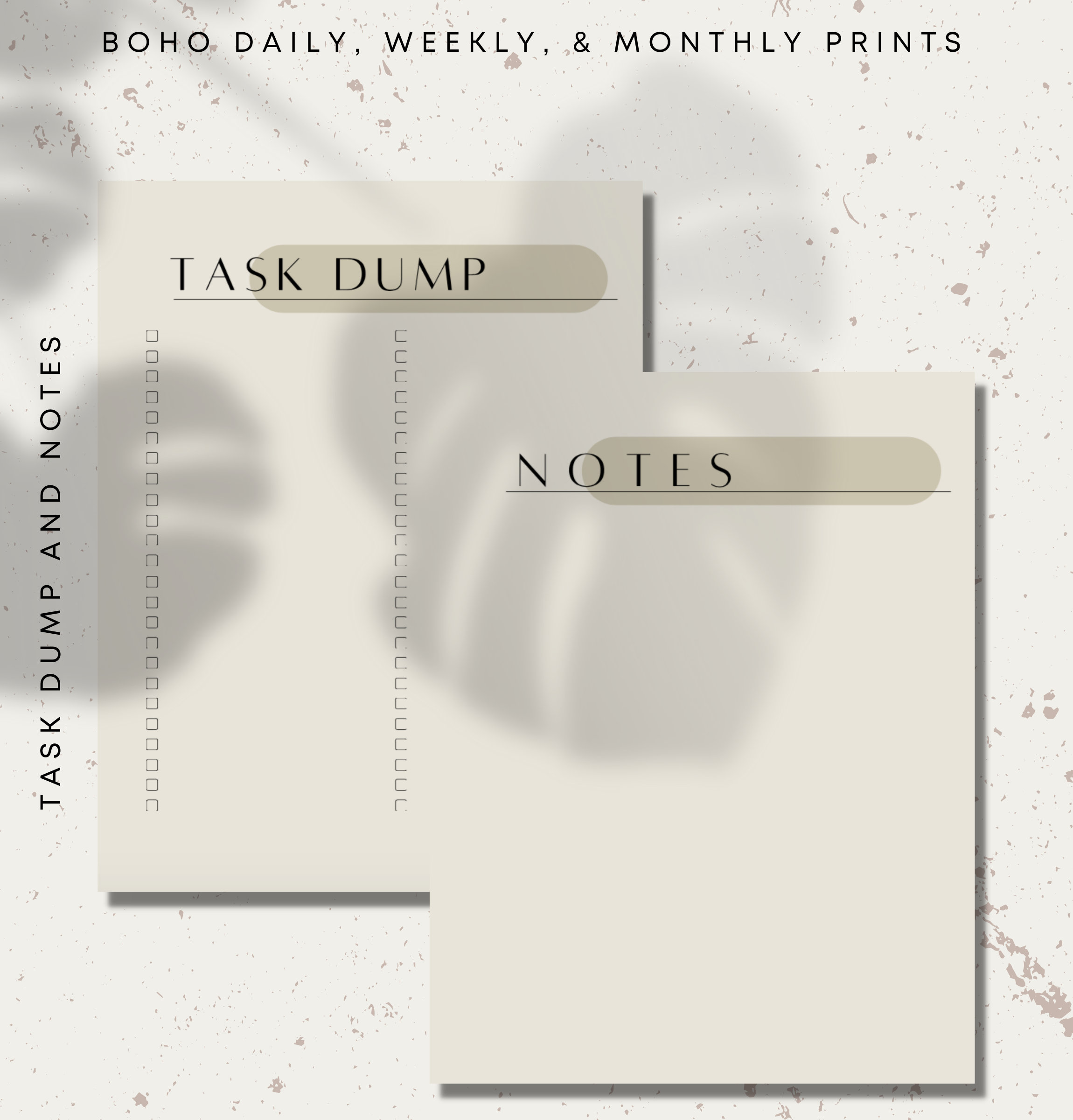 Boho Daily, Weekly, and Monthly Planner Prints | Meal Planner | Digital ...