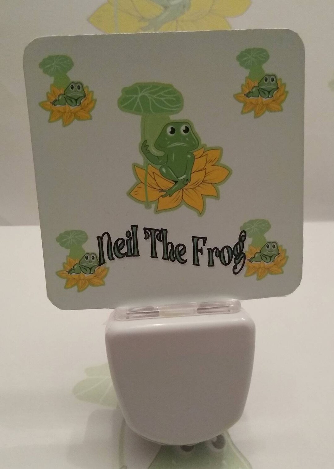 Neil the Frog Theme LED Blue Light Nightlight + 2 Stickers - Etsy