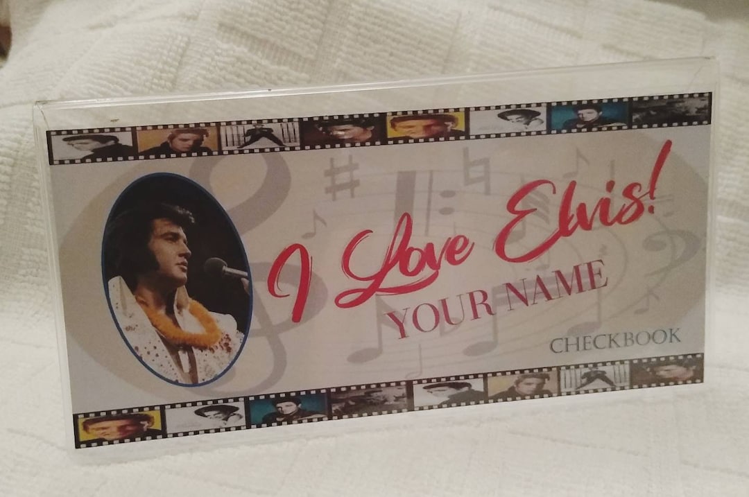 Personalized Elvis* Presley Checkbook Cover, Register & Calendar ...