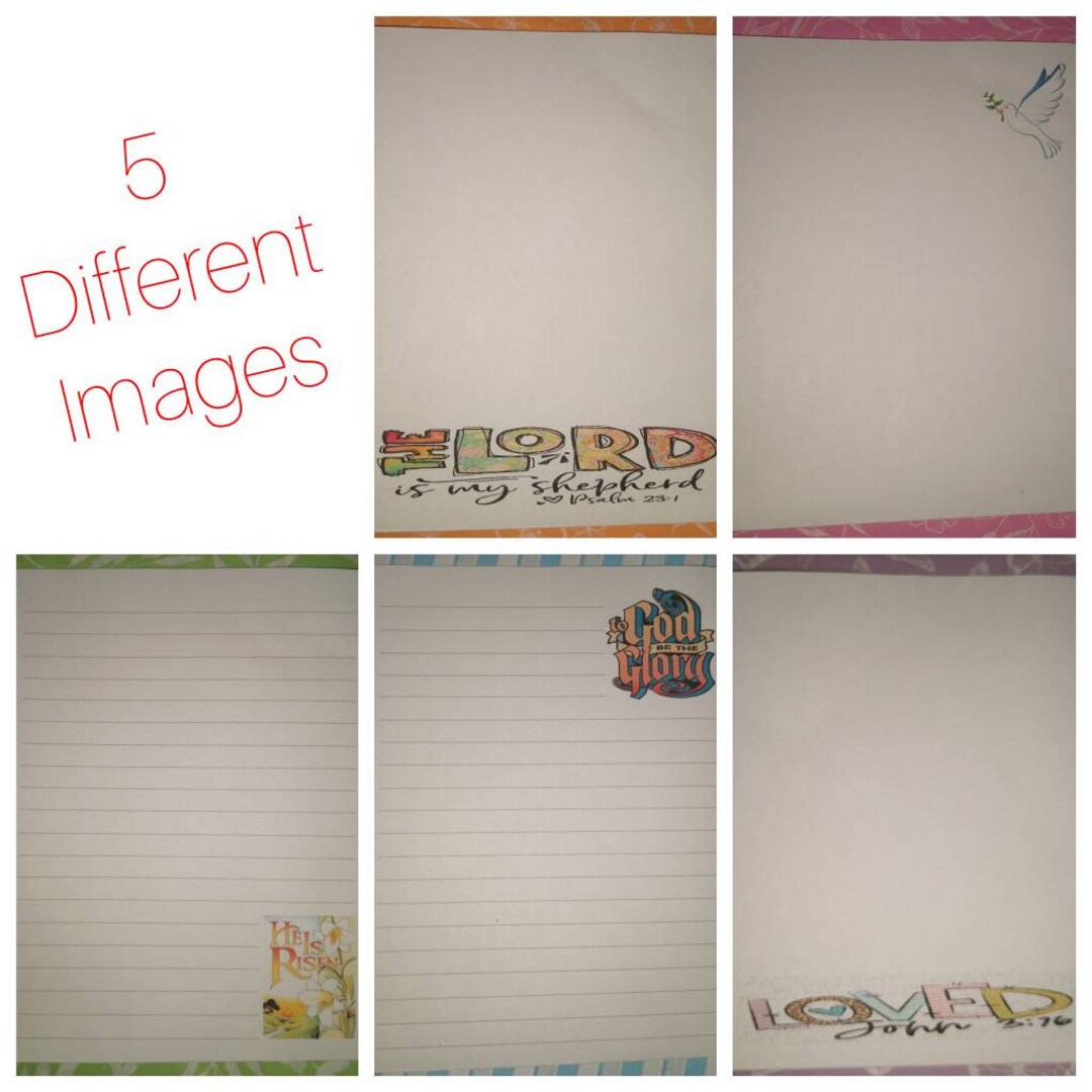 Religious Christian Theme Note Memo Stationary Pads - Set of 4 - Etsy