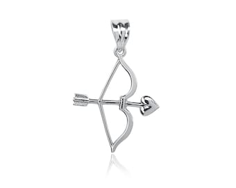 Silver Bow and Arrow | Etsy