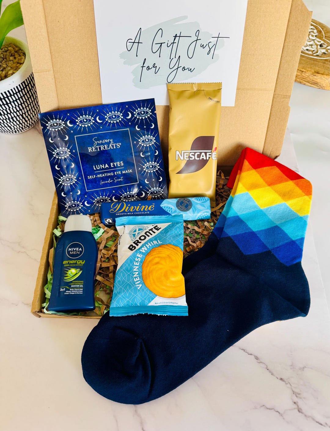 Gift Box for Men - Hug in a Box - Care Package Giftbox - Birthday Gift ...