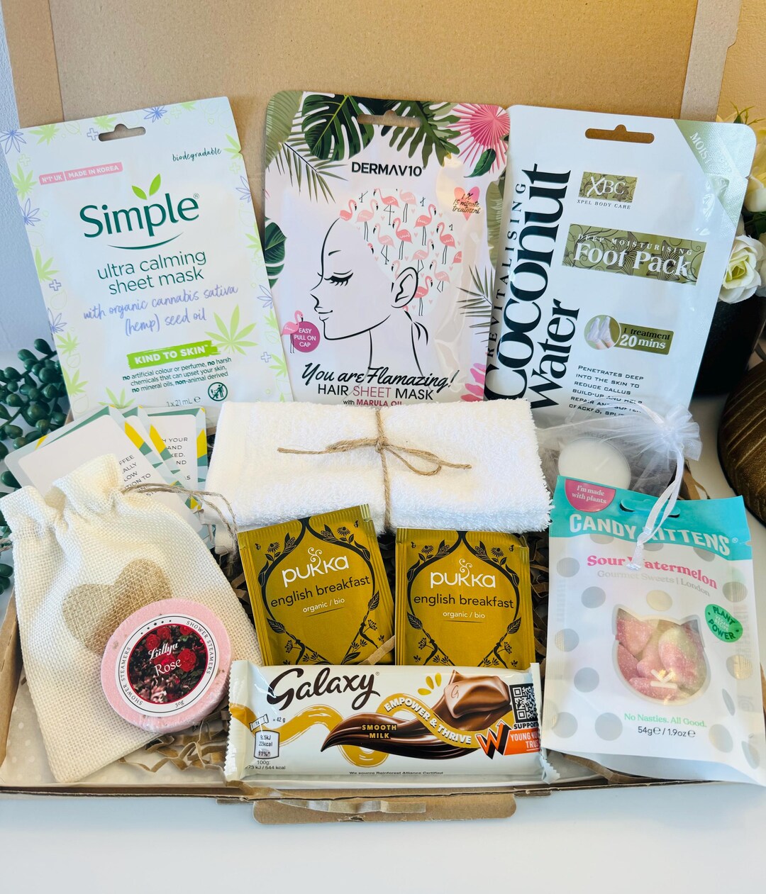 Spa Gift for Her Pamper Hamper Self Care Hug in a Box Womens Care ...