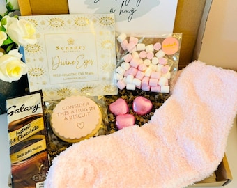 Hug in a Box Gift | Treat Box | Personalised | Letterbox Gifts - Etsy UK