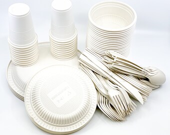 Disposable Dinnerware Set - Etsy