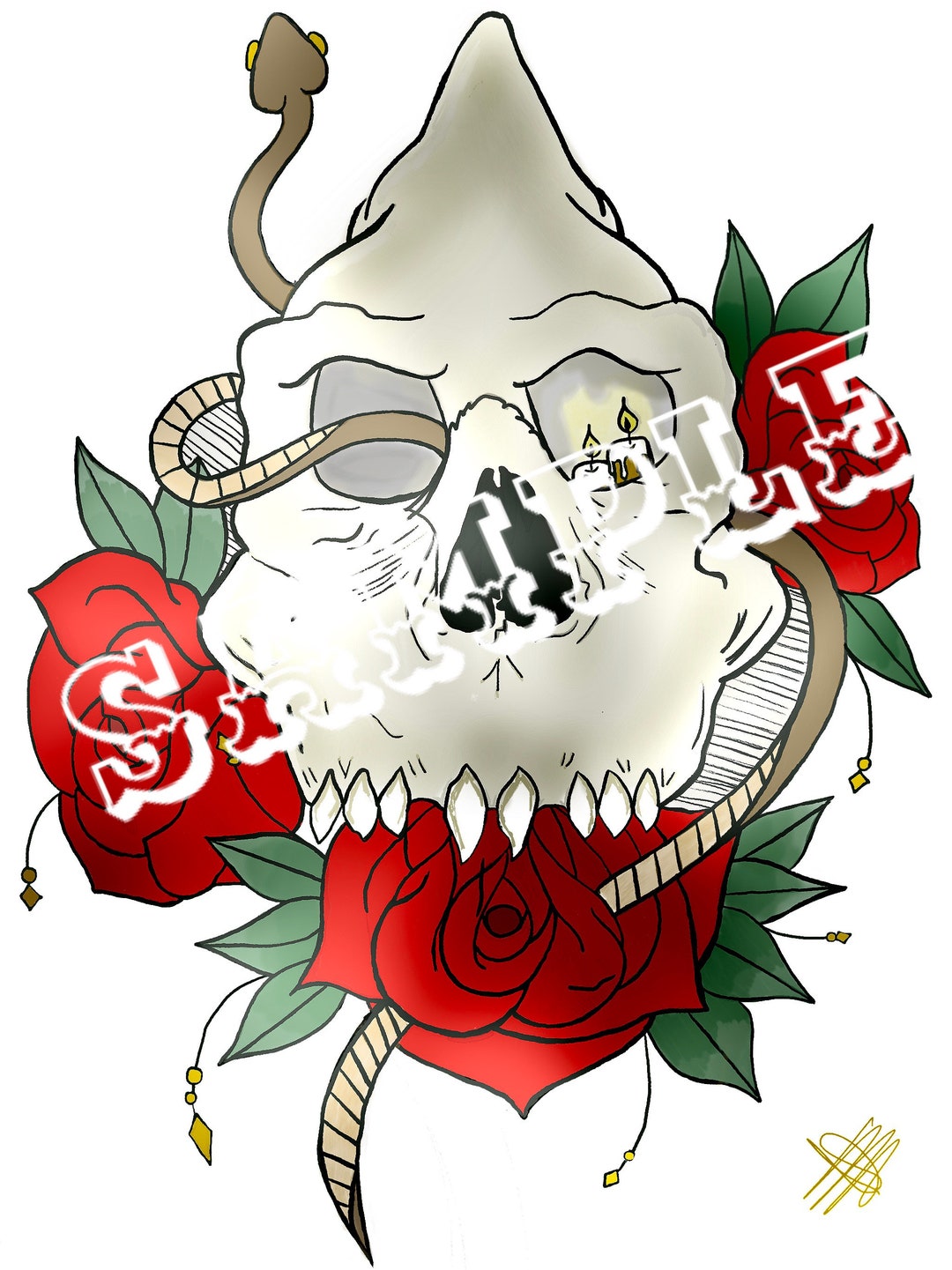 Conehead Skull Flash - Etsy