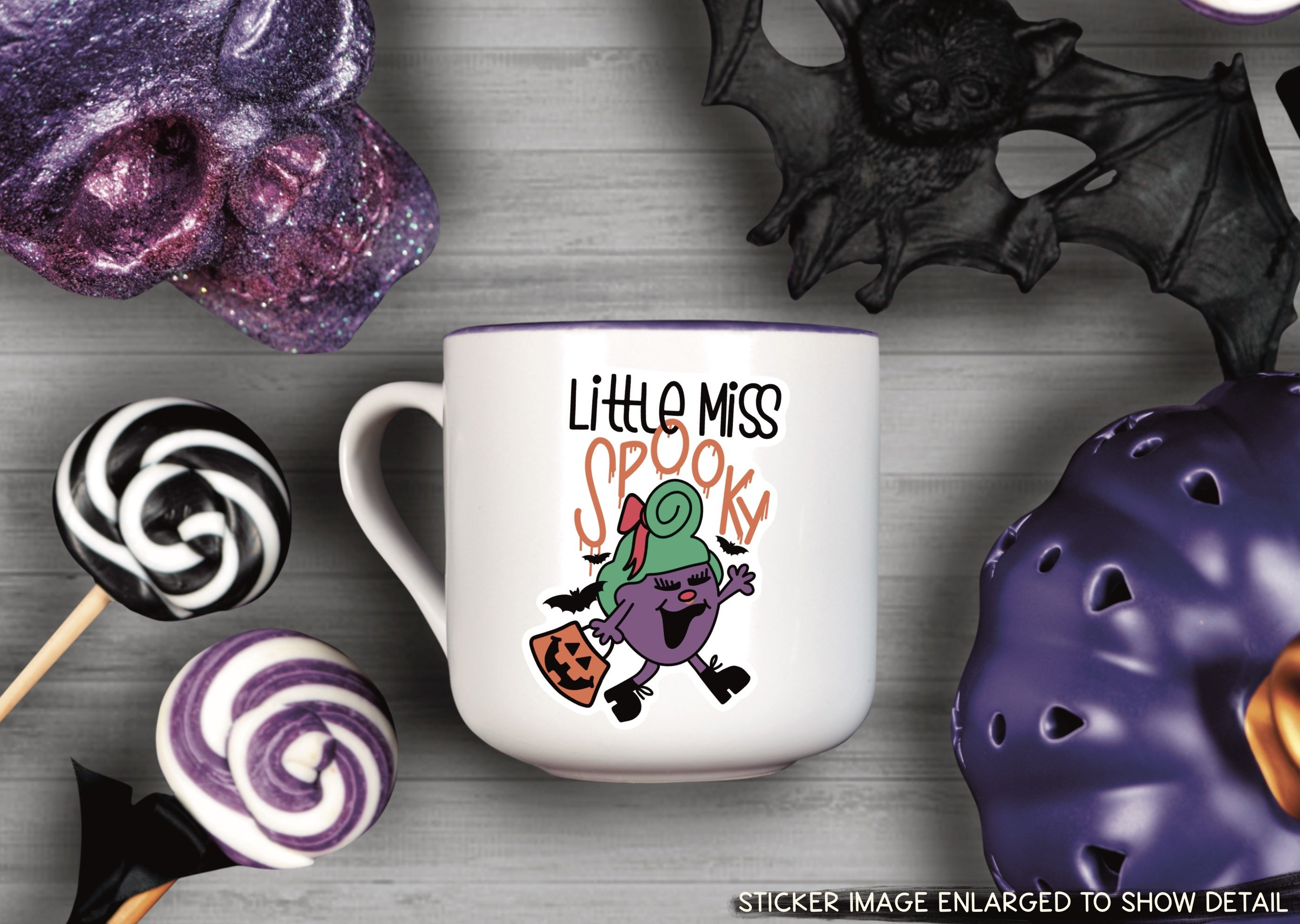 Little Miss Spooky Vinyl Sticker - Etsy