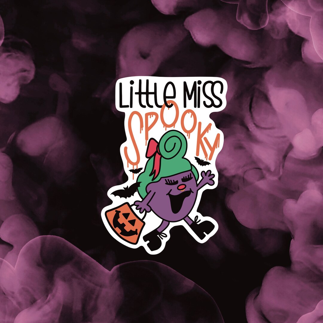 Little Miss Spooky Vinyl Sticker - Etsy