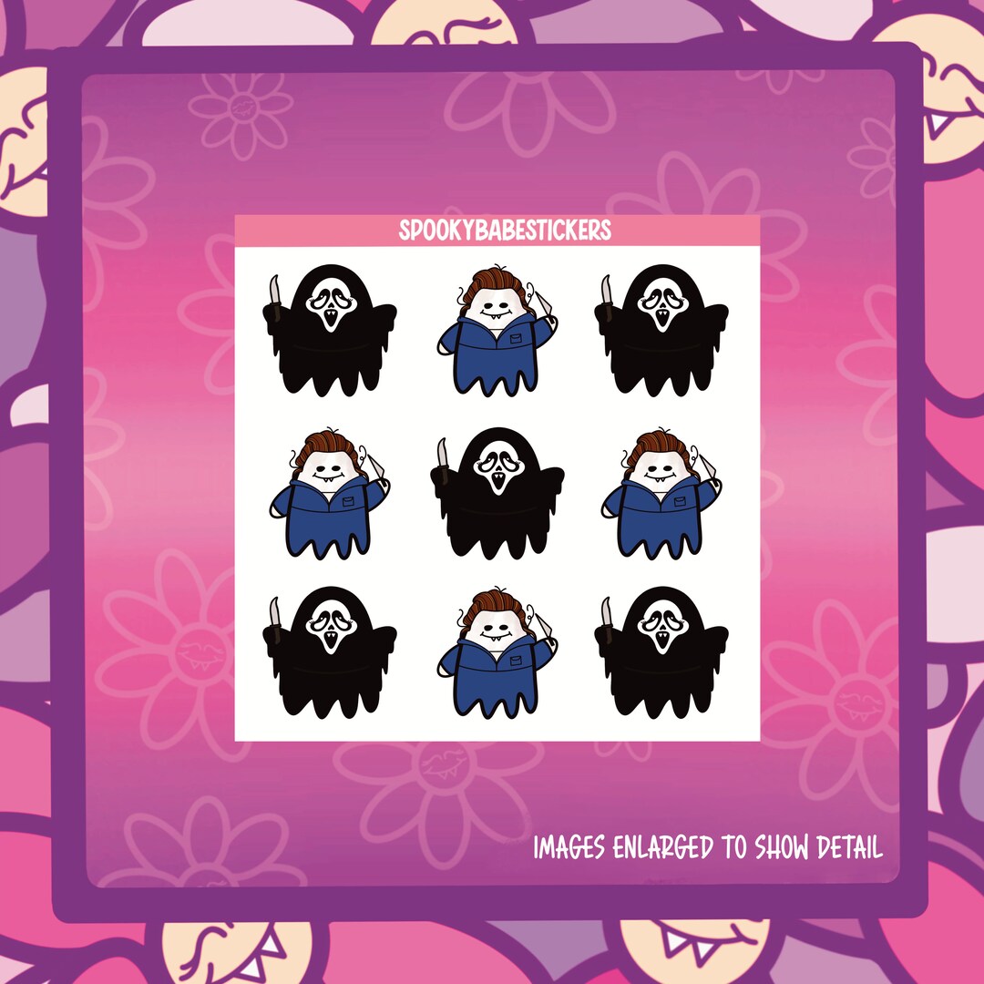 Horror Guys Vamp Ghostie Matte Sticker Sheet - Etsy
