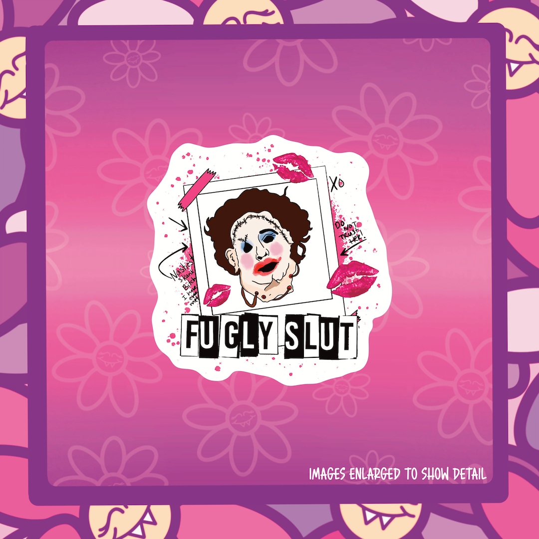 Fugly Slut Mask Mean Girls Vinyl Sticker - Etsy