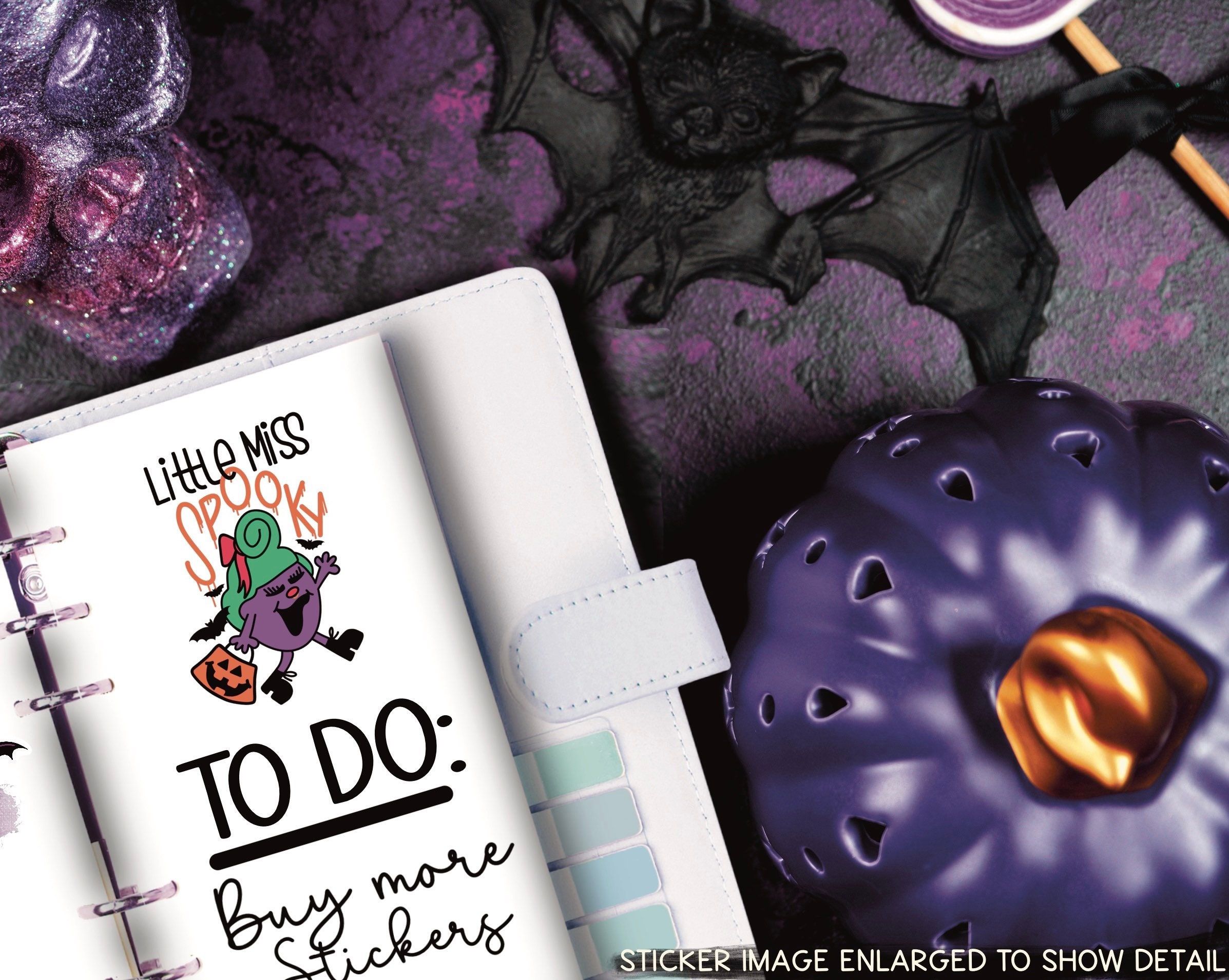 Little Miss Spooky Vinyl Sticker - Etsy