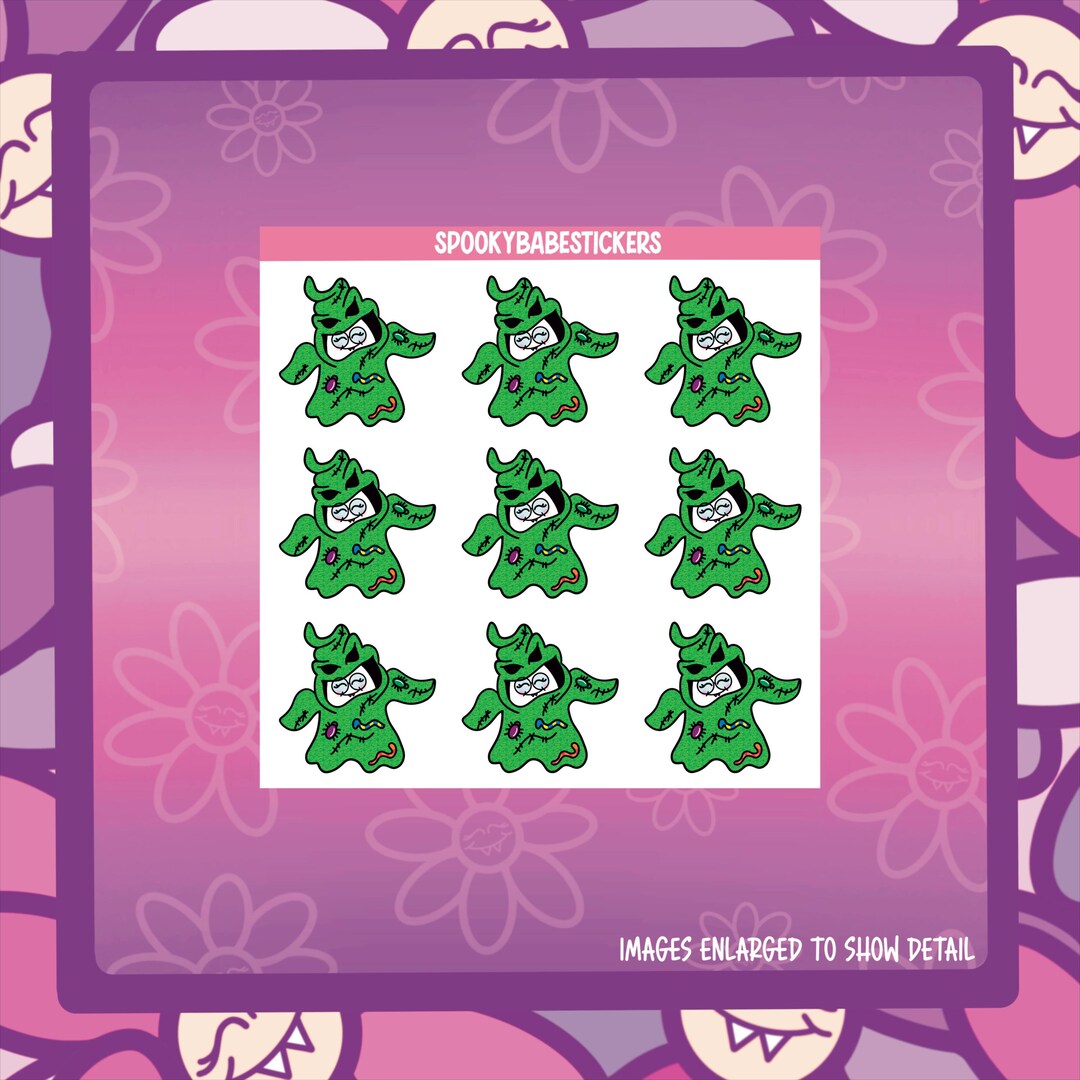 Oogie Onesie Vamp Ghostie Matte Sticker Sheet - Etsy