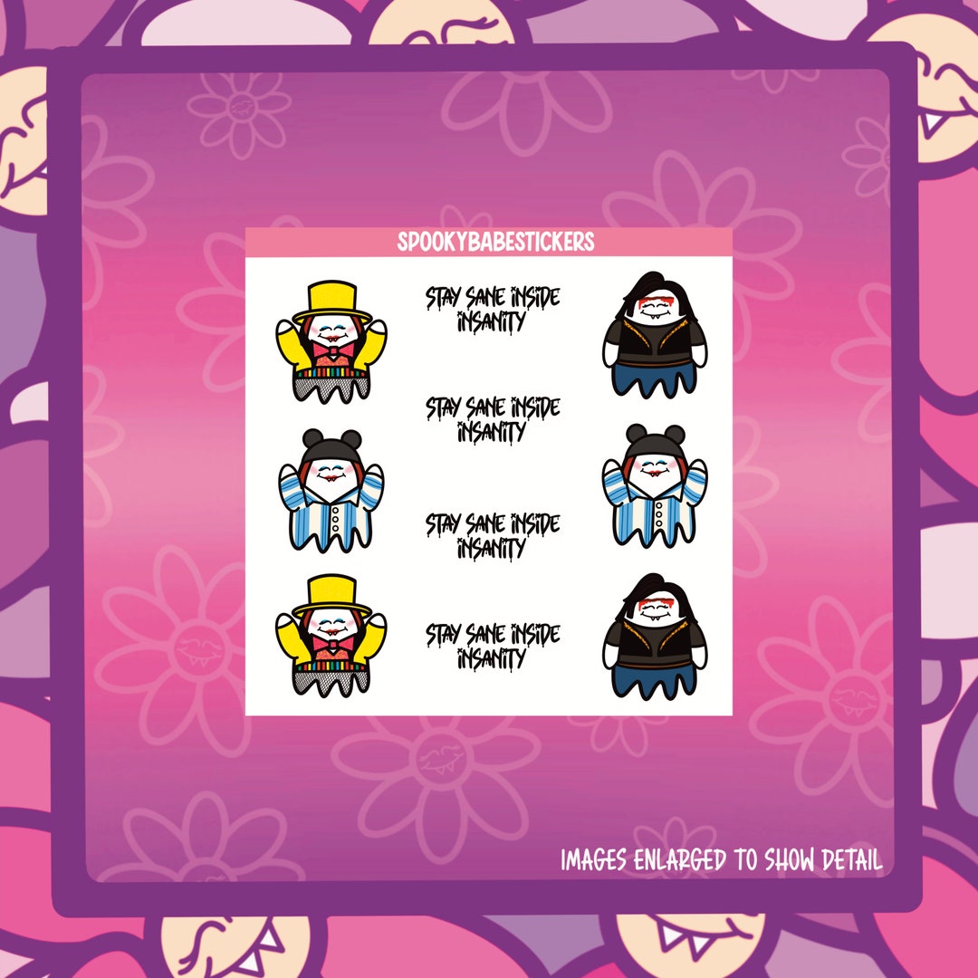 The Groupie and Delivery Boy Vamp Ghostie Deco Matte Sticker Sheet free ...