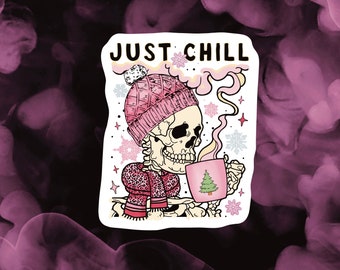 Just Chill Skeleton - Etsy