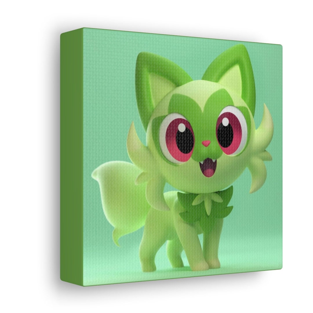 Sprigatito Canvas Print - Etsy