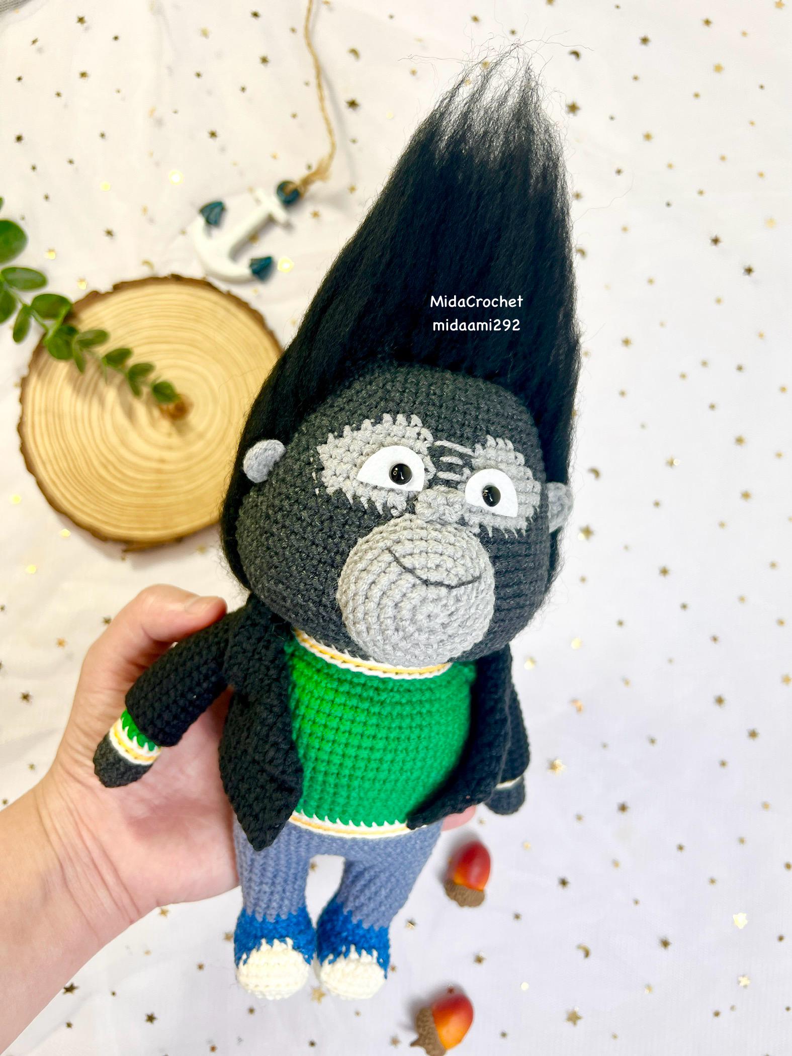 Johnny the Gorilla Crochet Pattern, Monkey Crochet Pattern, Gorilla ...