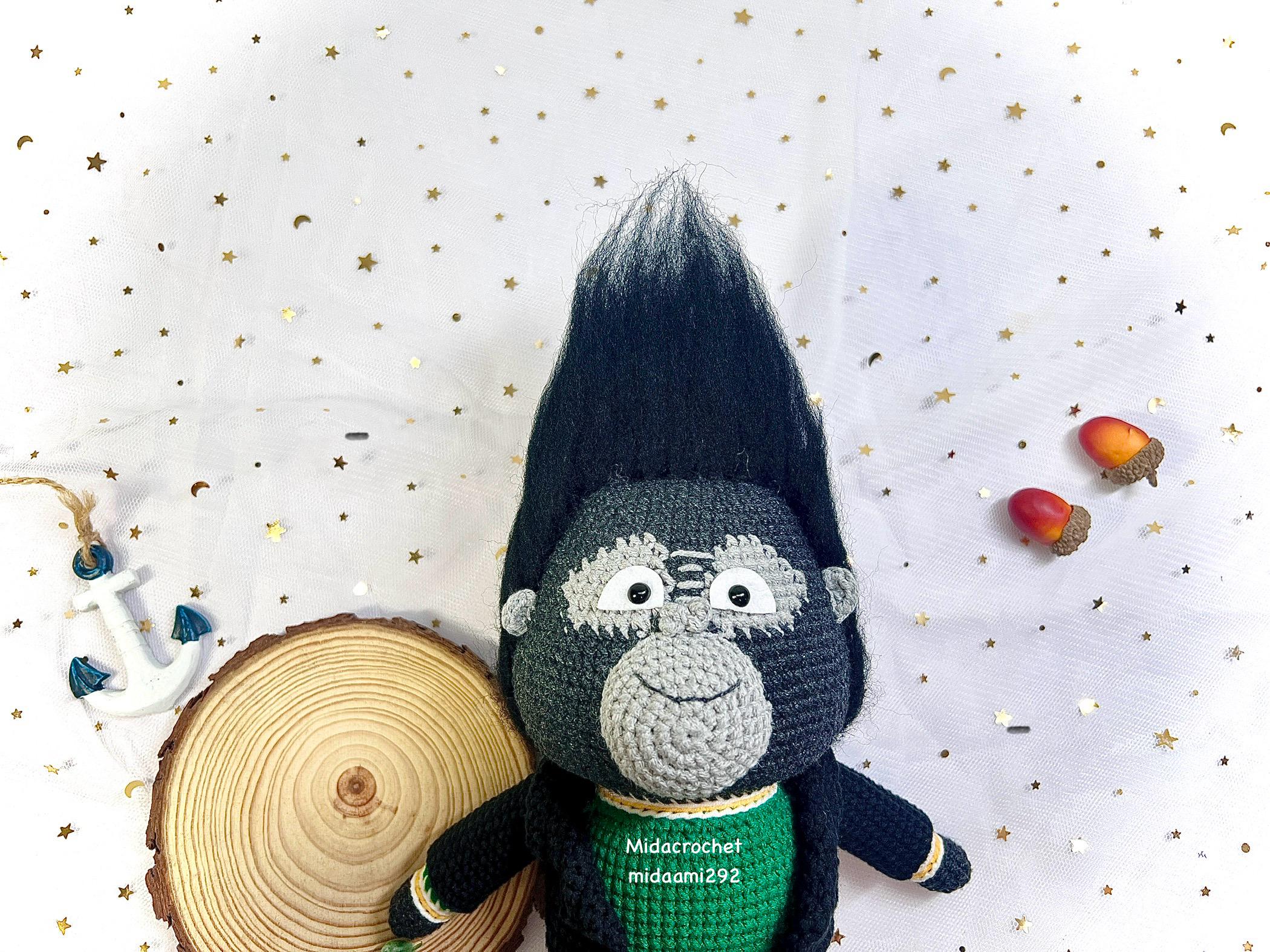 Johnny the Gorilla Crochet Pattern, Monkey Crochet Pattern, Gorilla ...