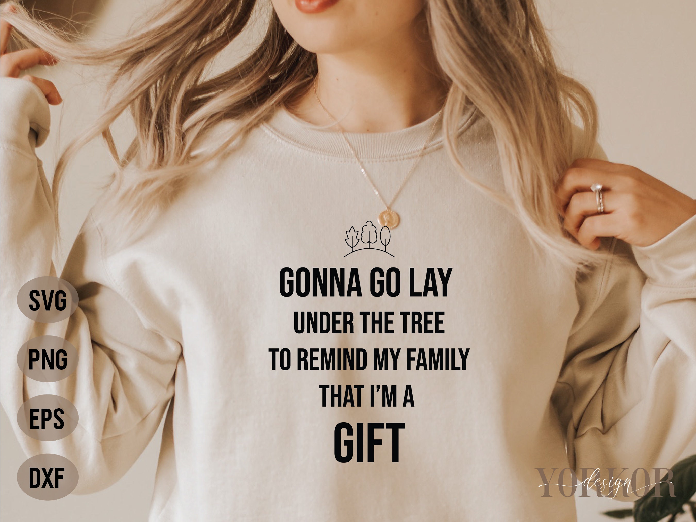 Gonna Go Lay Under the Tree SVG, Christmas SVG, Funny SVG, Cut File ...