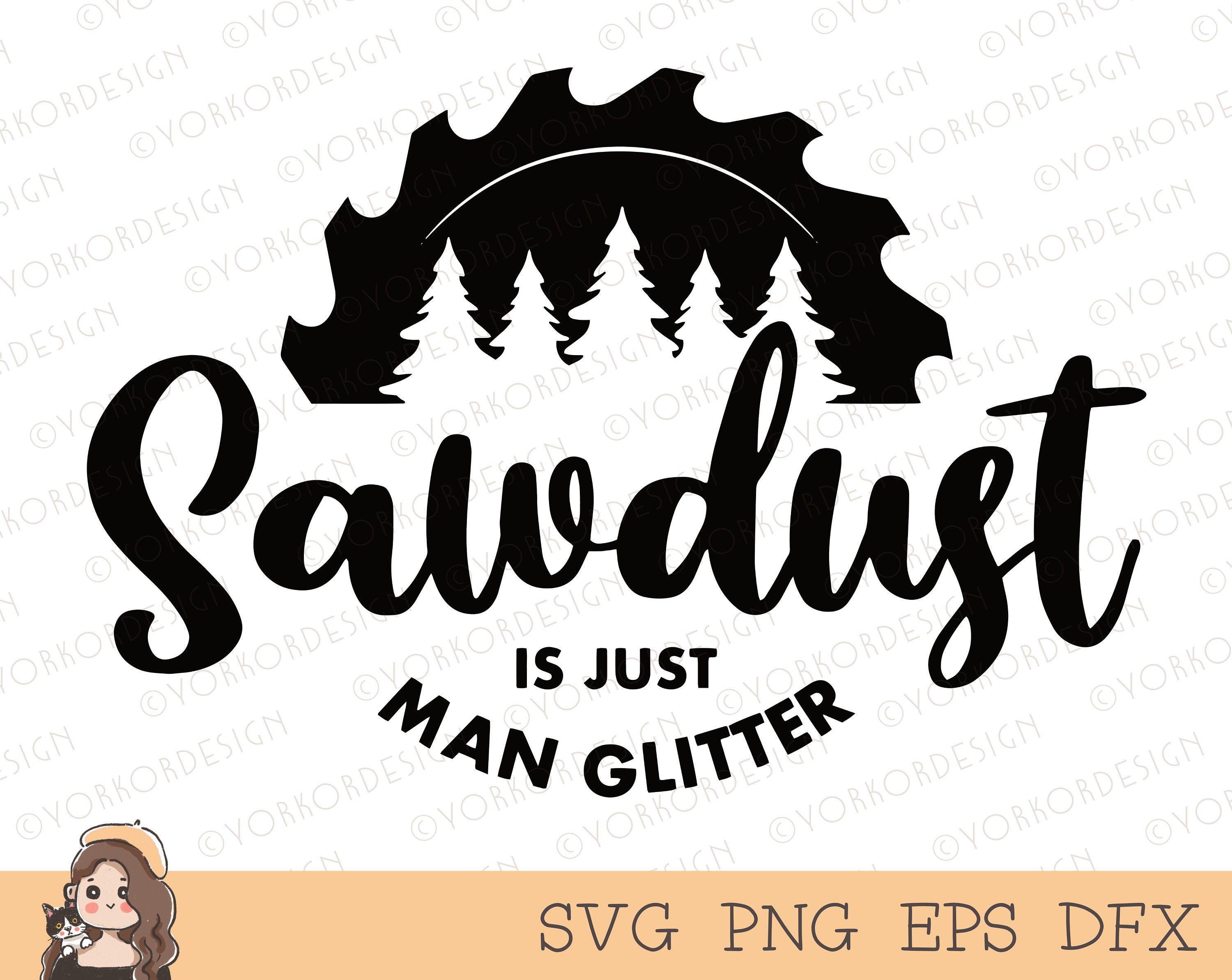 Sawdust Is Just Man Glitter Svg Woodworking Dad Svg Carpenter Svg