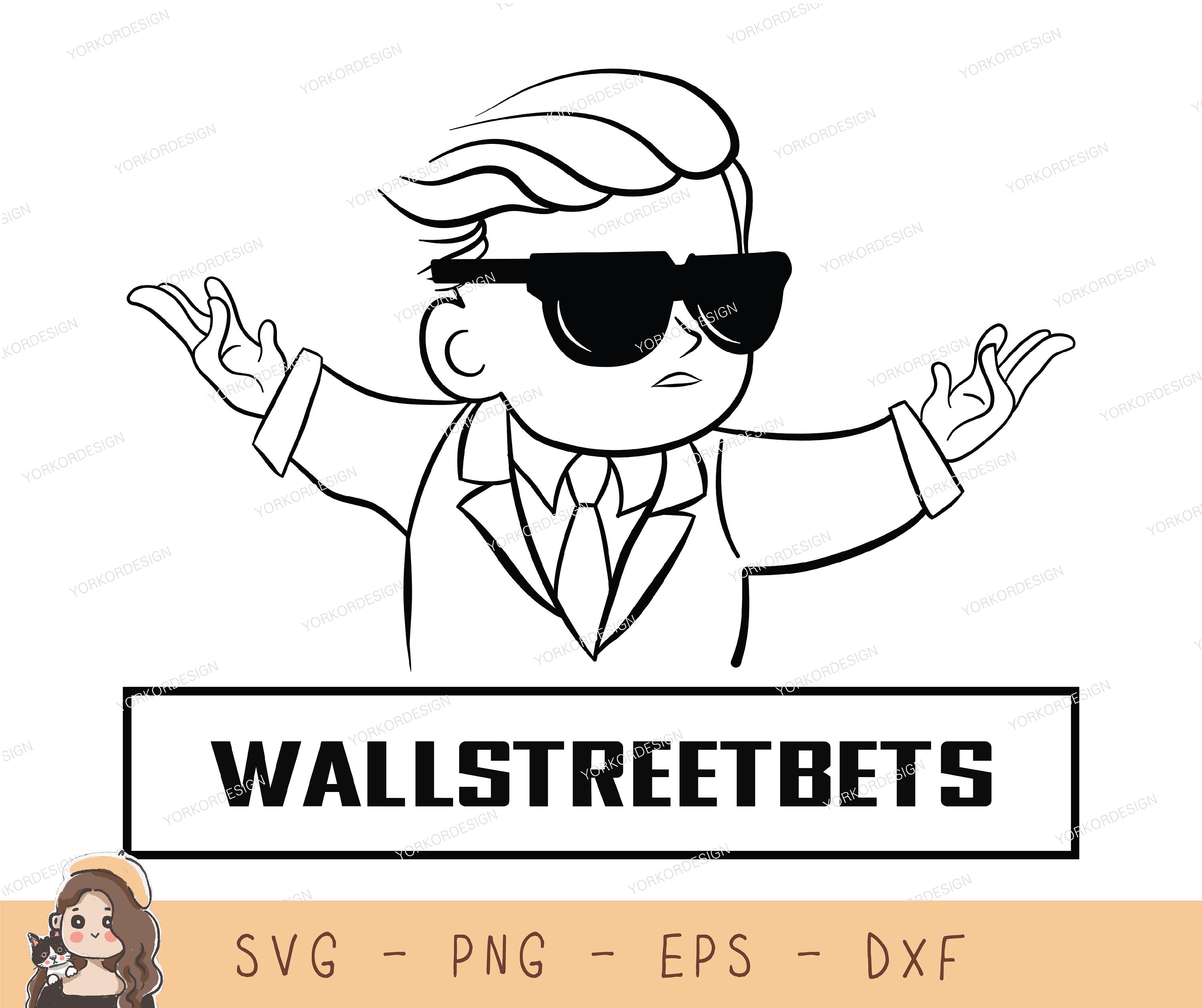 Wallstreetbets SVG , Wall Street Bets Kid , Instant Download - Etsy