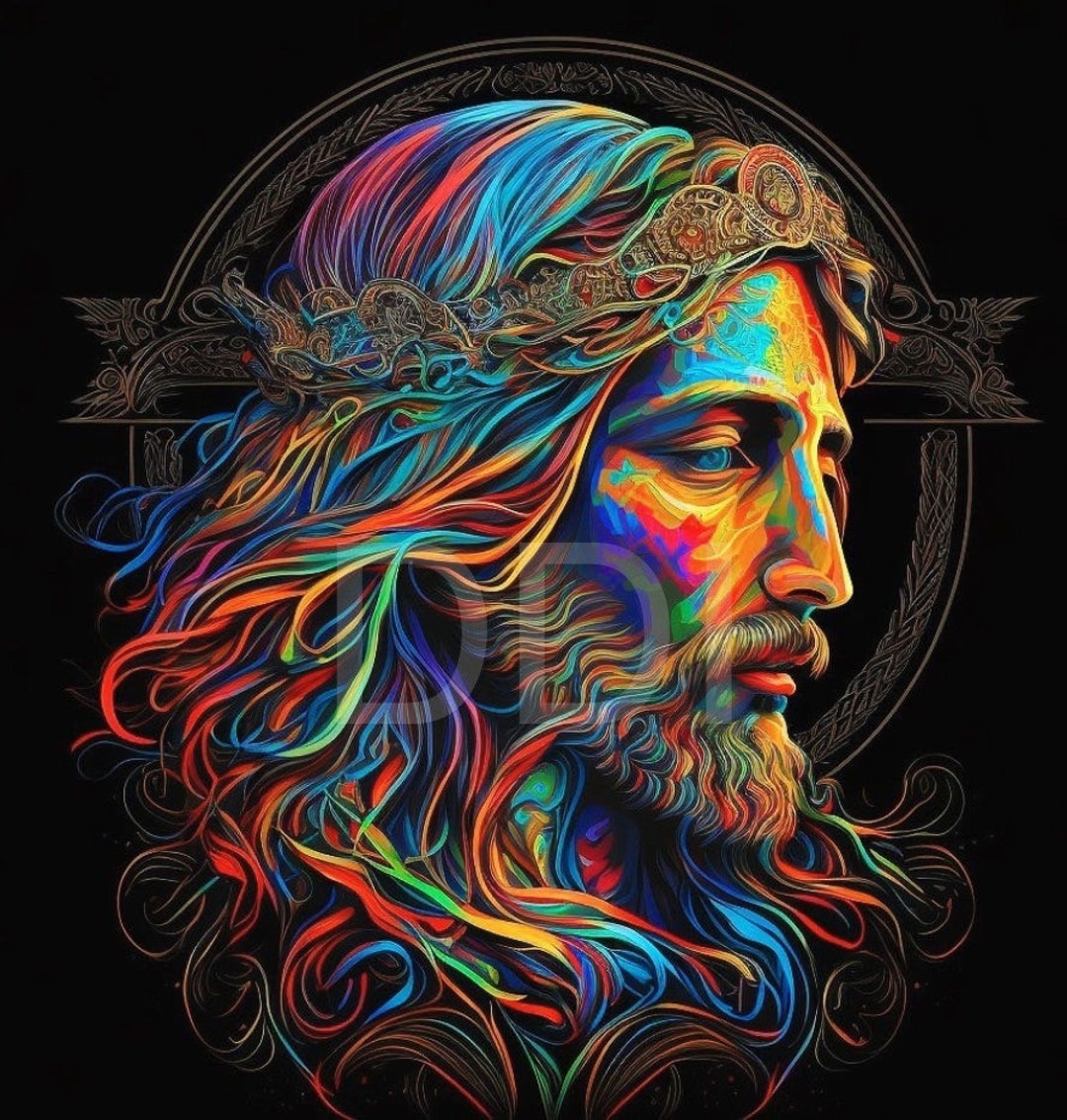 Jesus Son of God Portrait - Fantasy Image - Religious Art - Digital ...