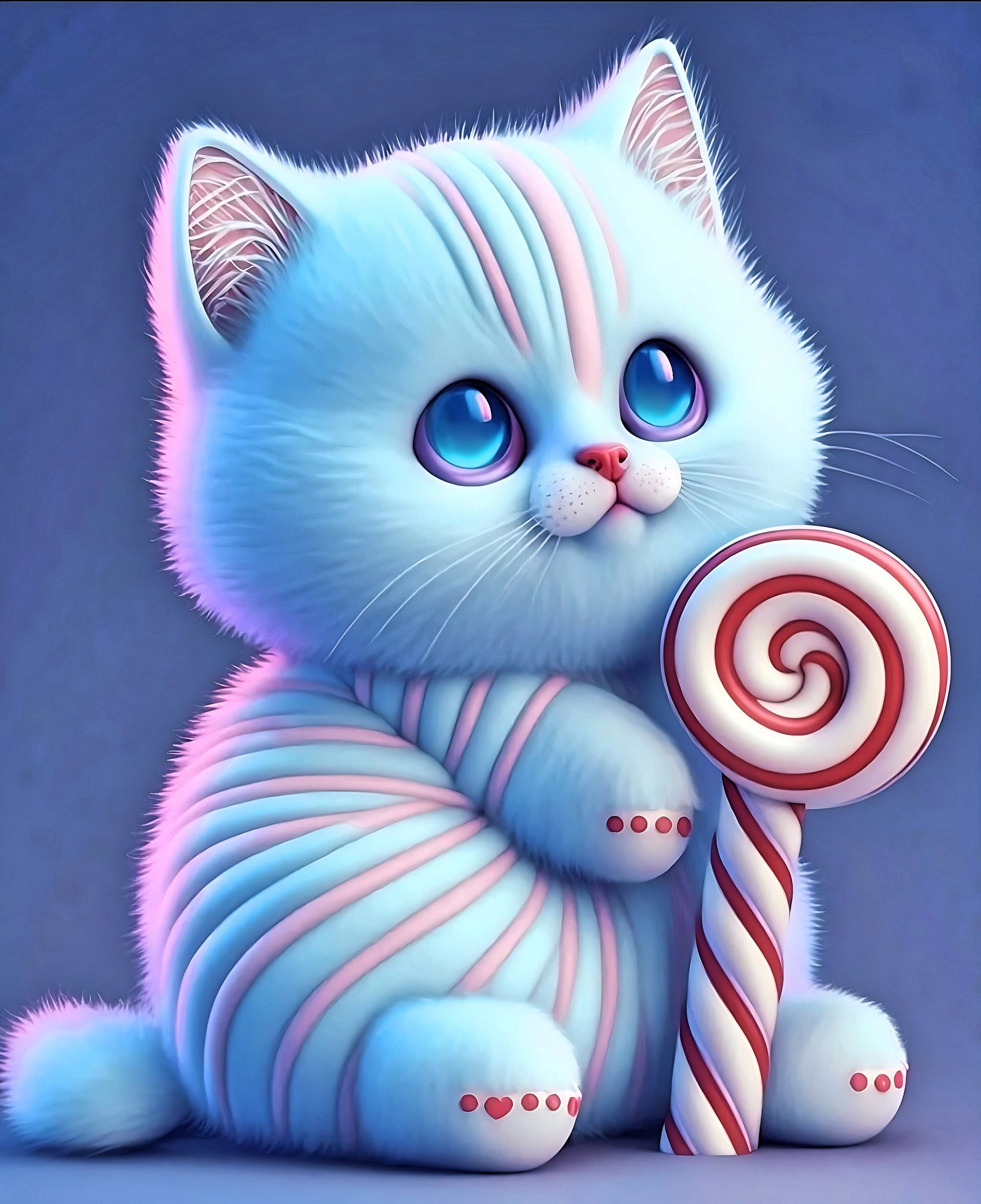 Cute Cat Profile Picture Boy Cute Cat White Background Graphic by NB ...