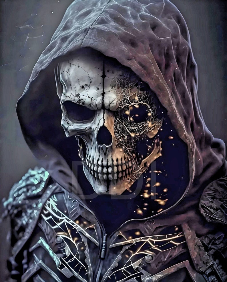 Evil Skull Head Black - Digital Download - Fantasy Image - Magical ...