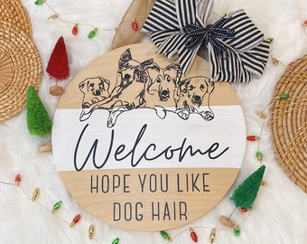 Custom Dog Welcome Sign | Etsy