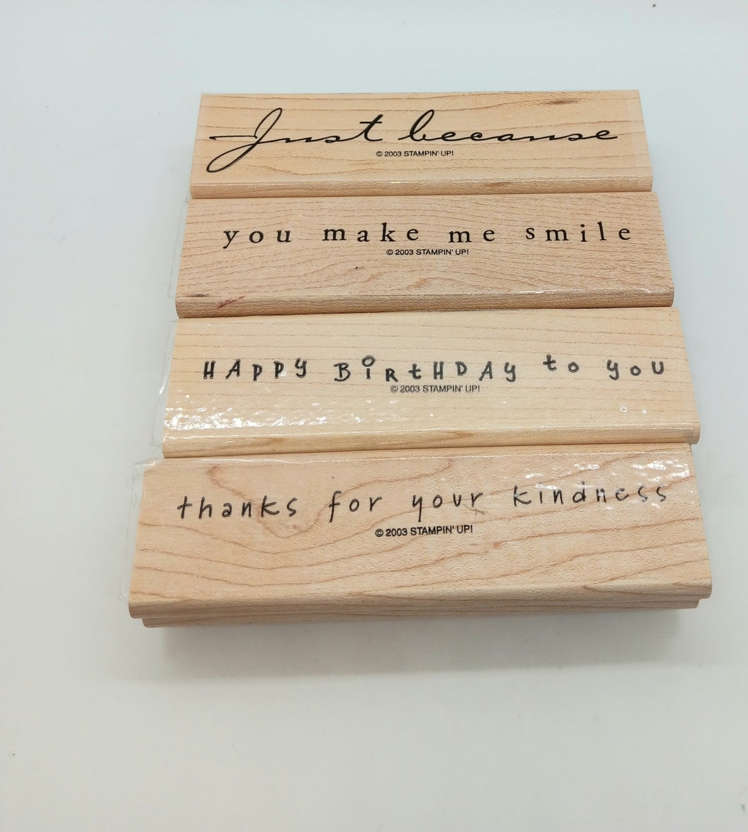 Stampin up Simple Sayings Stamps Just Because Thanks Happy Birthday - Etsy