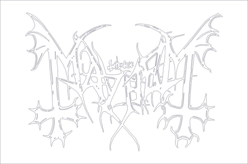 Mayhem logo Vector Image / SVG / PNG / PDF | Etsy