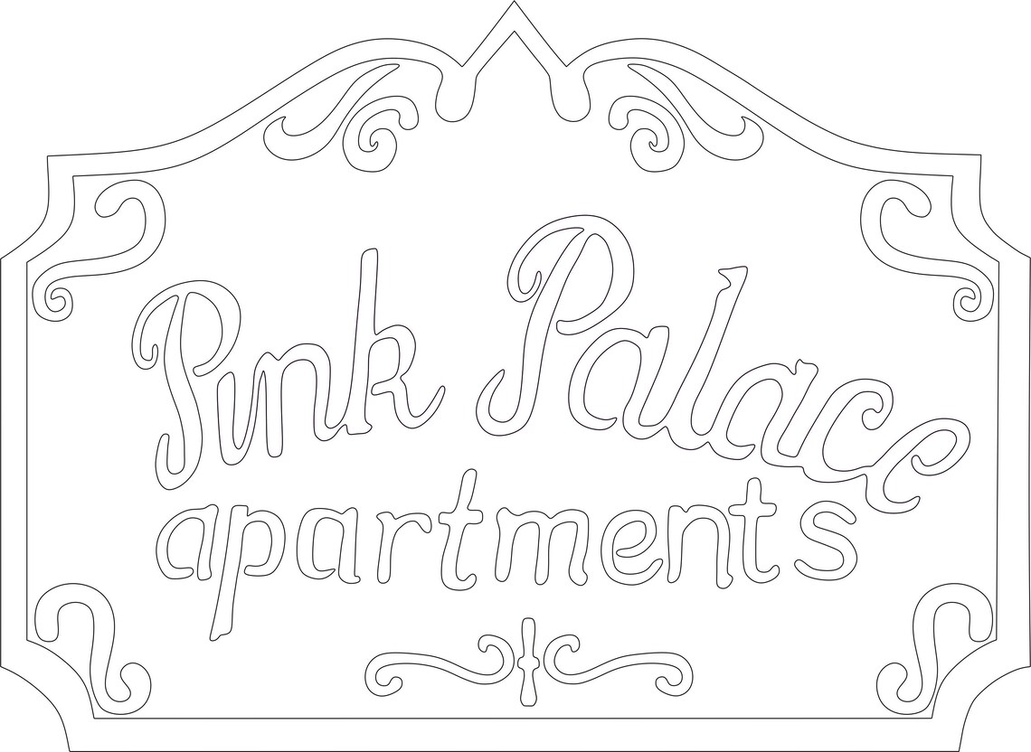Coraline Pink Palace Apartments Vector / SVG / PNG / PDF | Etsy