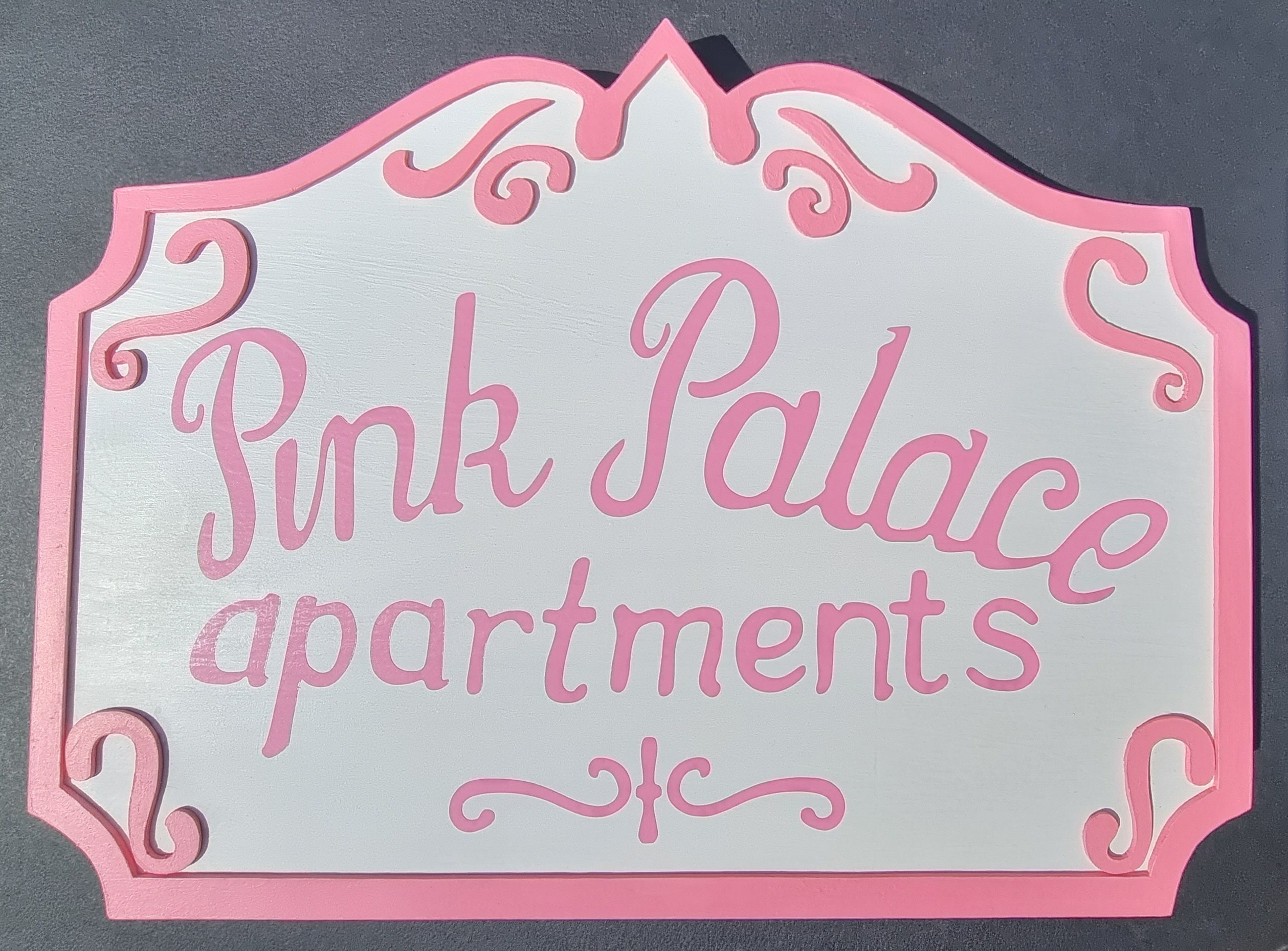 Coraline Pink Palace Apartments Room Sign | Etsy