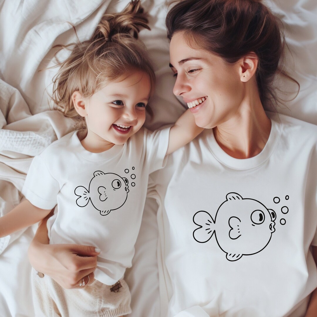 Fish Themed T-shirt, Cute Cartoon Fish Shirt, Cartoon Fish Shirt, Funny ...