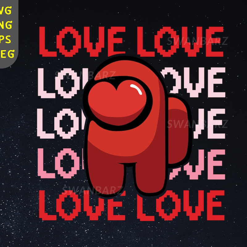 Among Us Valentine Card - Etsy