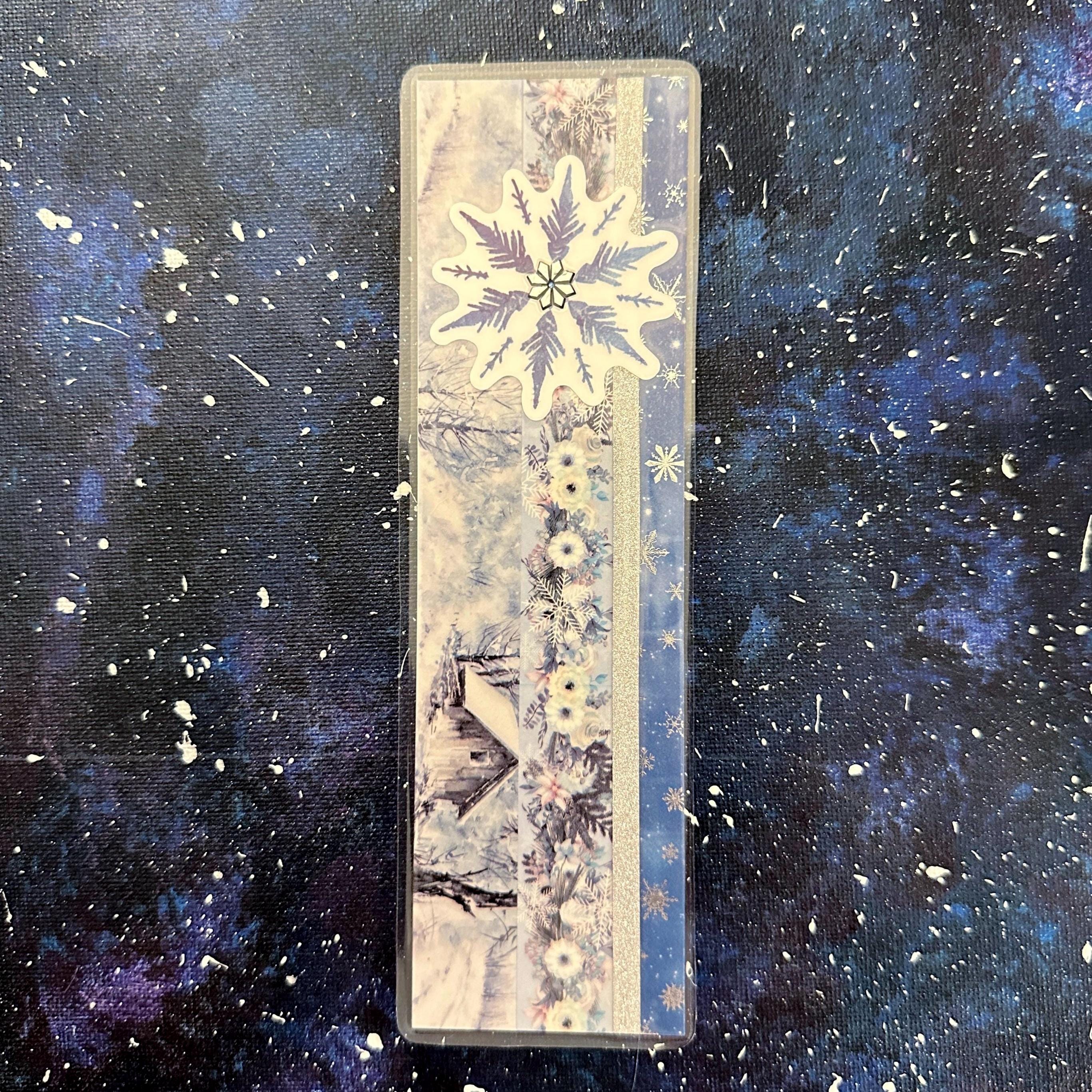 Handmade Bookmark - Collage Style - Winter Wonderland - Sapphire ...