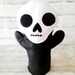 Handmade Felt Skull Hand Puppet | Spooky Puppet, Unique Halloween Gift ...