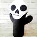 Handmade Felt Skull Hand Puppet | Spooky Puppet, Unique Halloween Gift ...