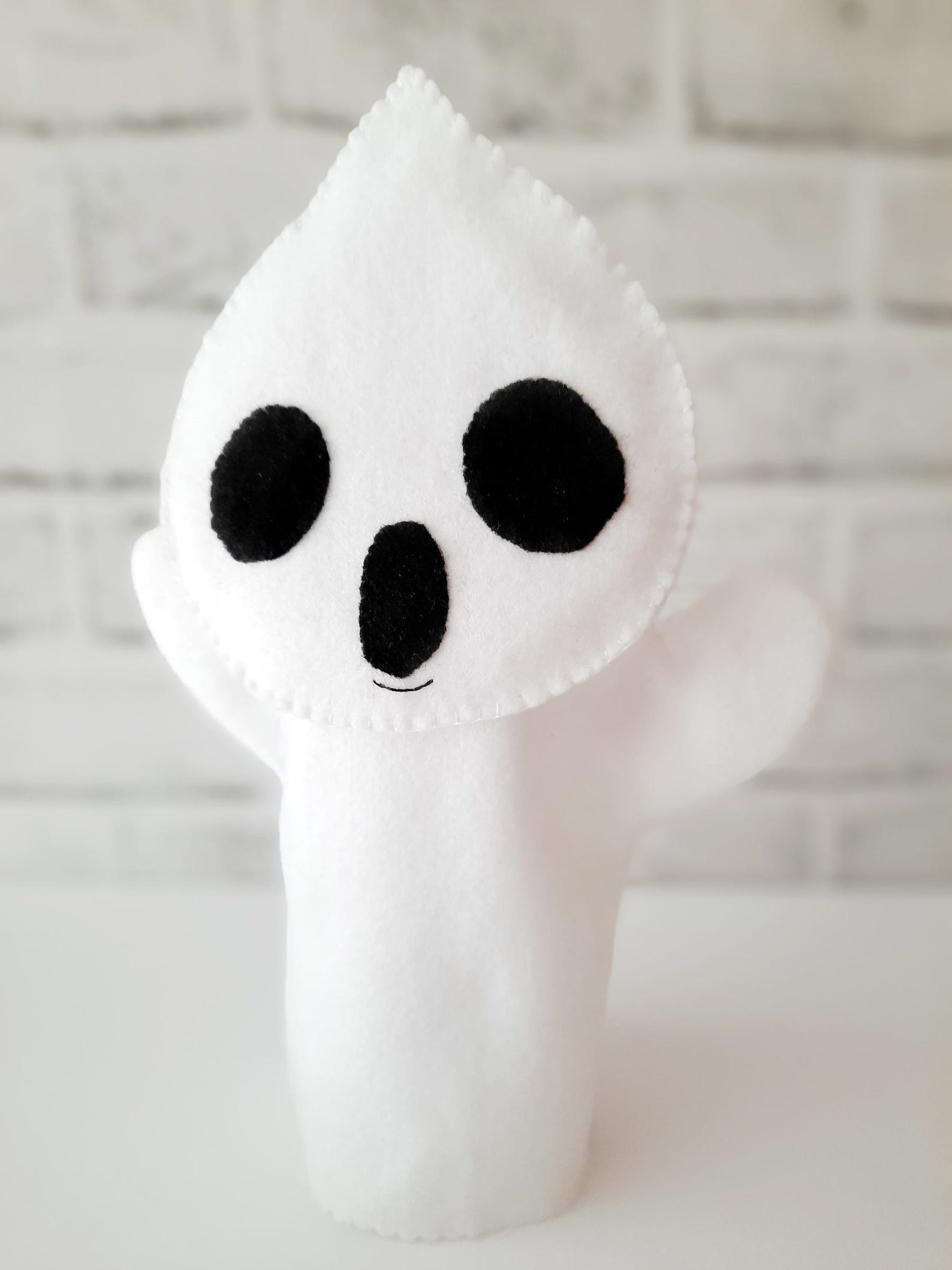 Handmade Felt Ghost Hand Puppet | Felt Ghost Hand Puppet, Handmade ...
