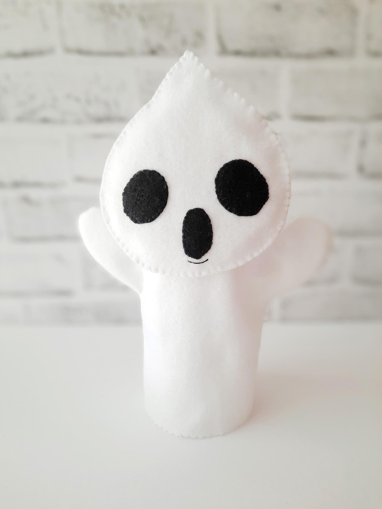 Handmade Felt Ghost Hand Puppet | Felt Ghost Hand Puppet, Handmade ...
